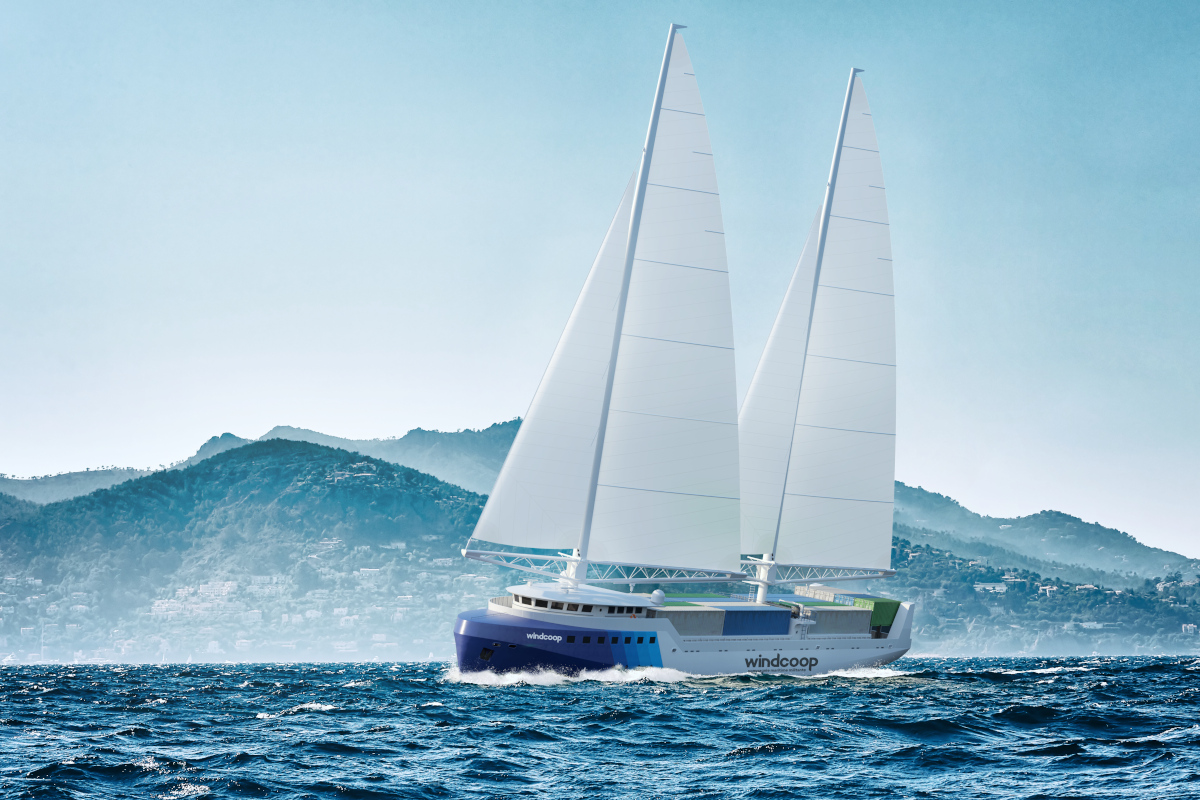 Windcoop's sailing container ship: a green future for sea logistics ...